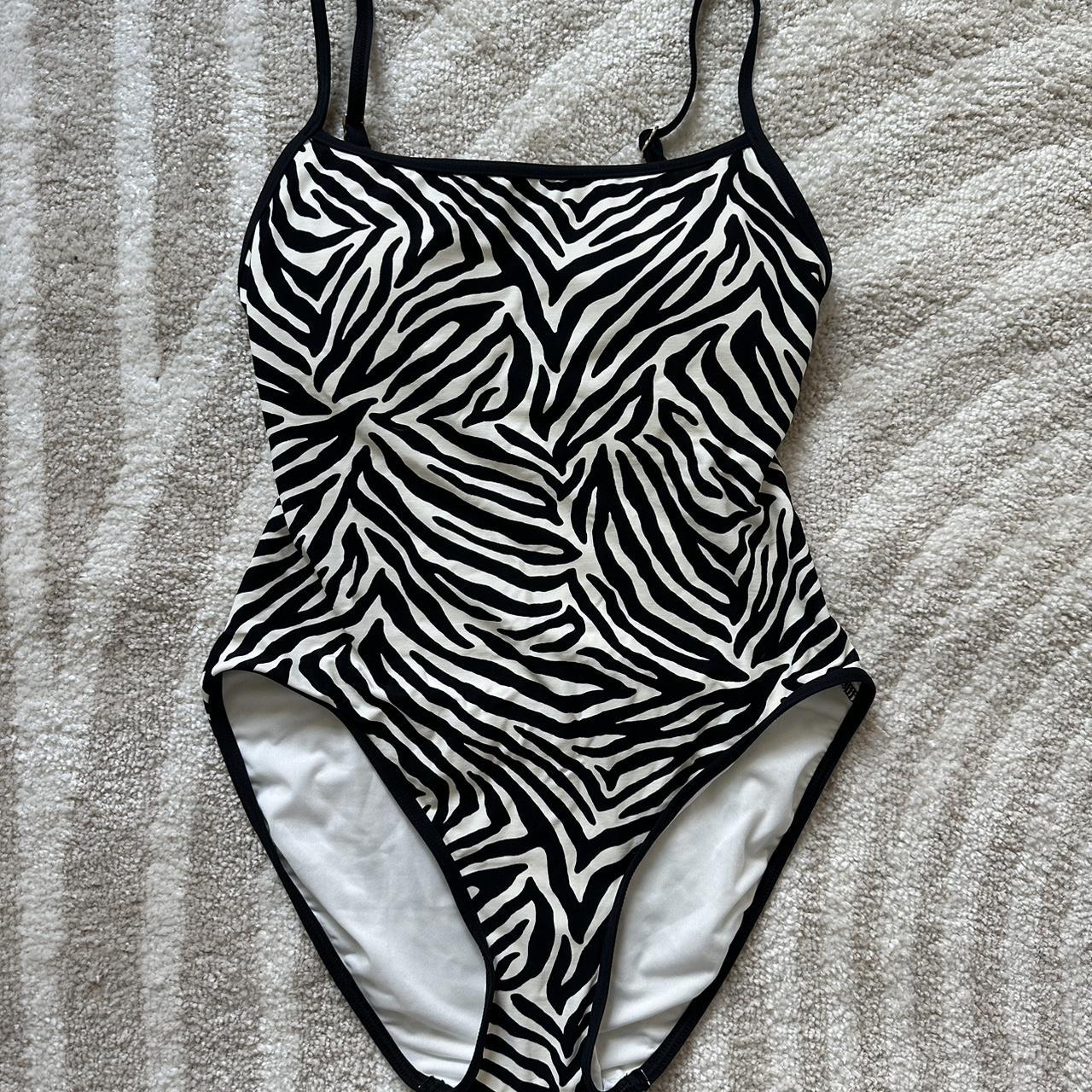 Kate Spade Zebra One Piece Swim Suit *NEVER WORN - Depop
