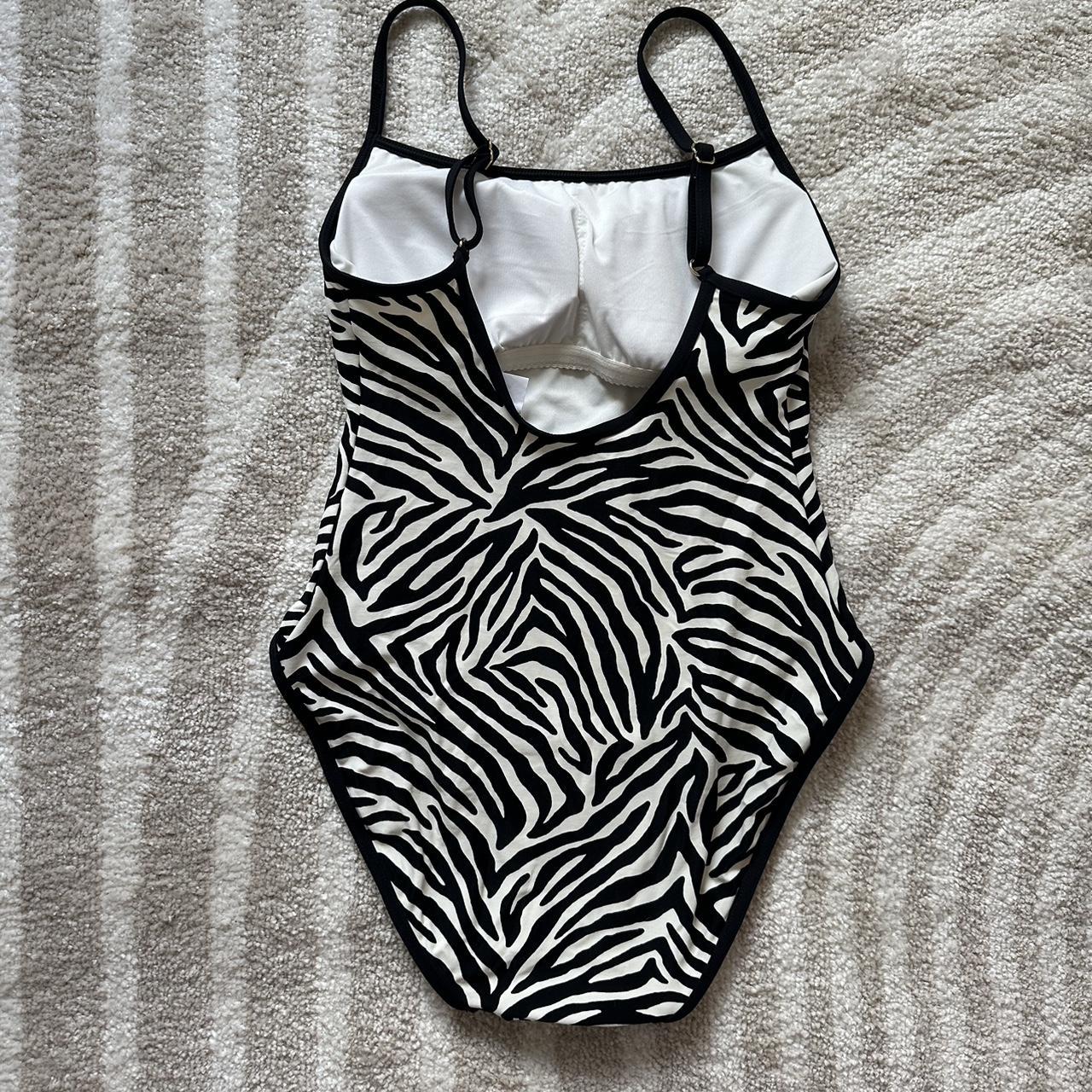 Kate Spade Zebra One Piece Swim Suit *NEVER WORN - Depop