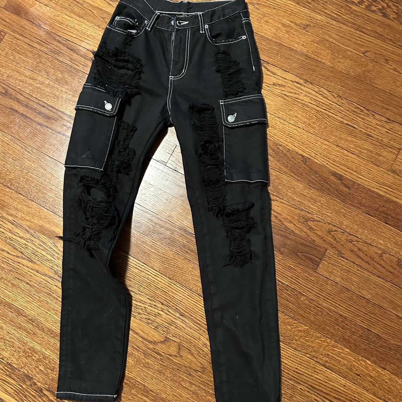 LF ripped jeans / cargo pants - Depop