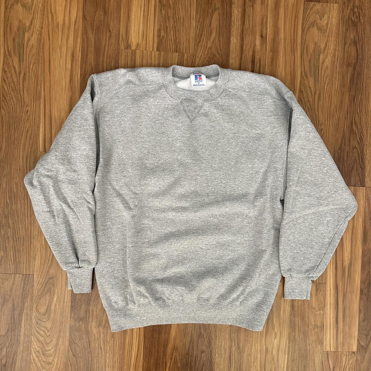 Vintage Russell Blank Crewneck Size M Fits M... - Depop