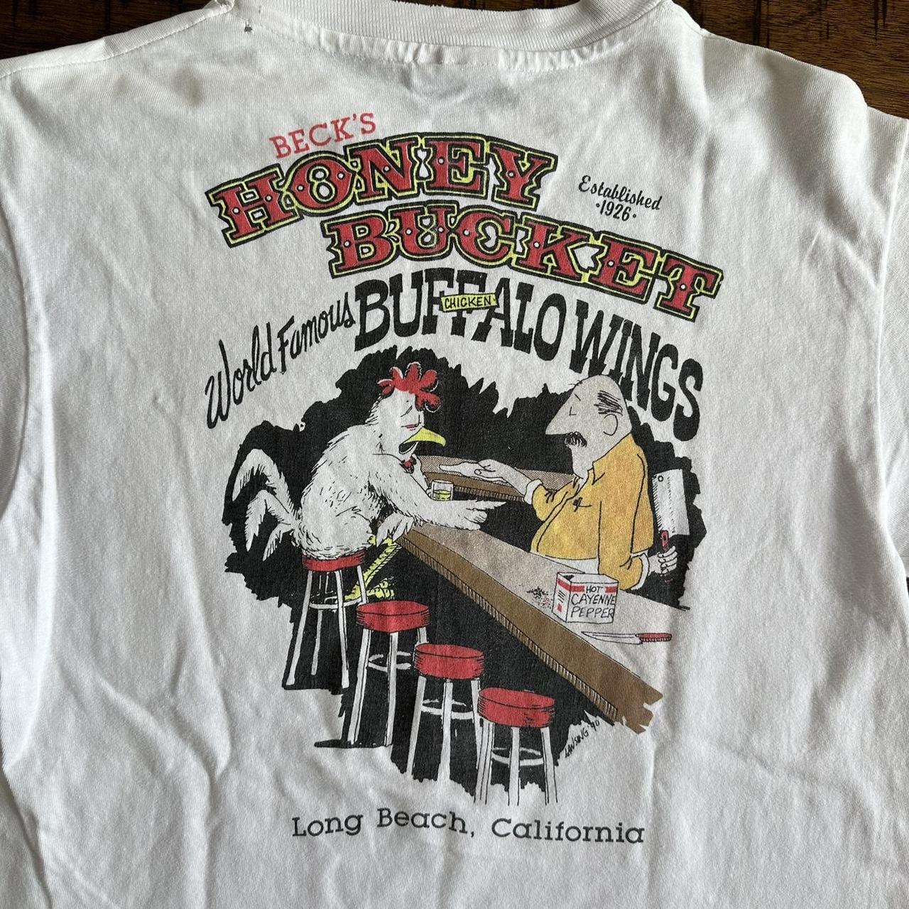 Vintage Long Beach Honey Bucket Shirt Size M Fits M... - Depop