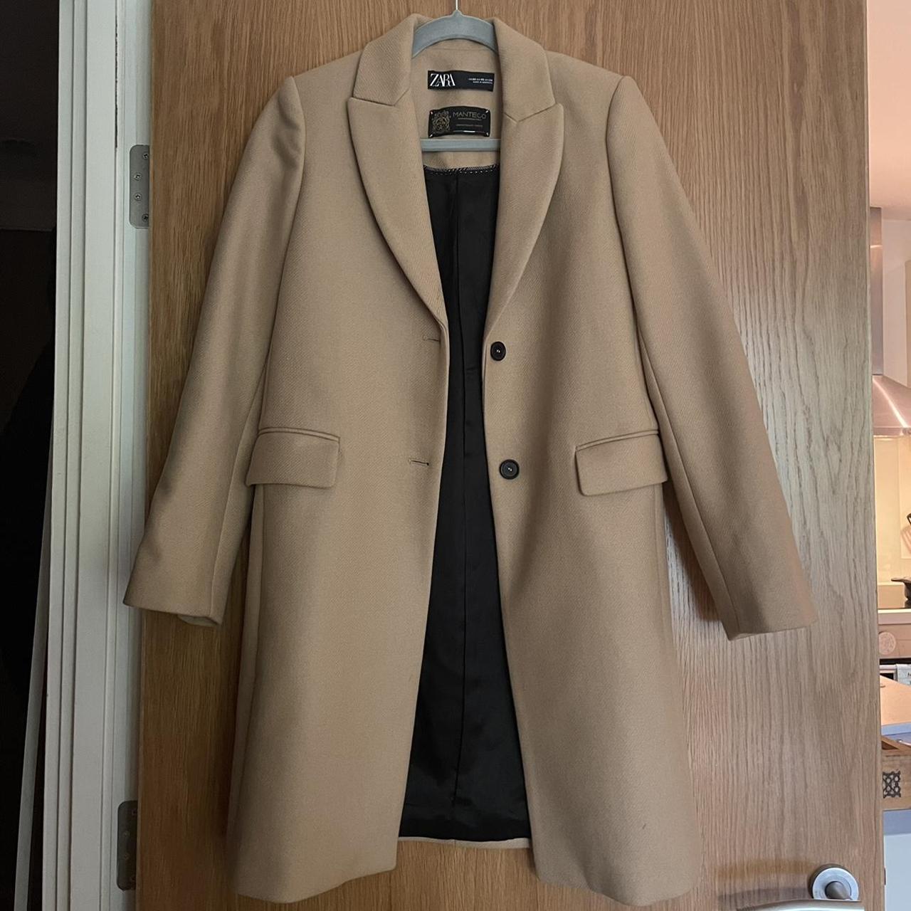Zara Manteco Wool Blend Coat. Size XS. Never worn,... - Depop