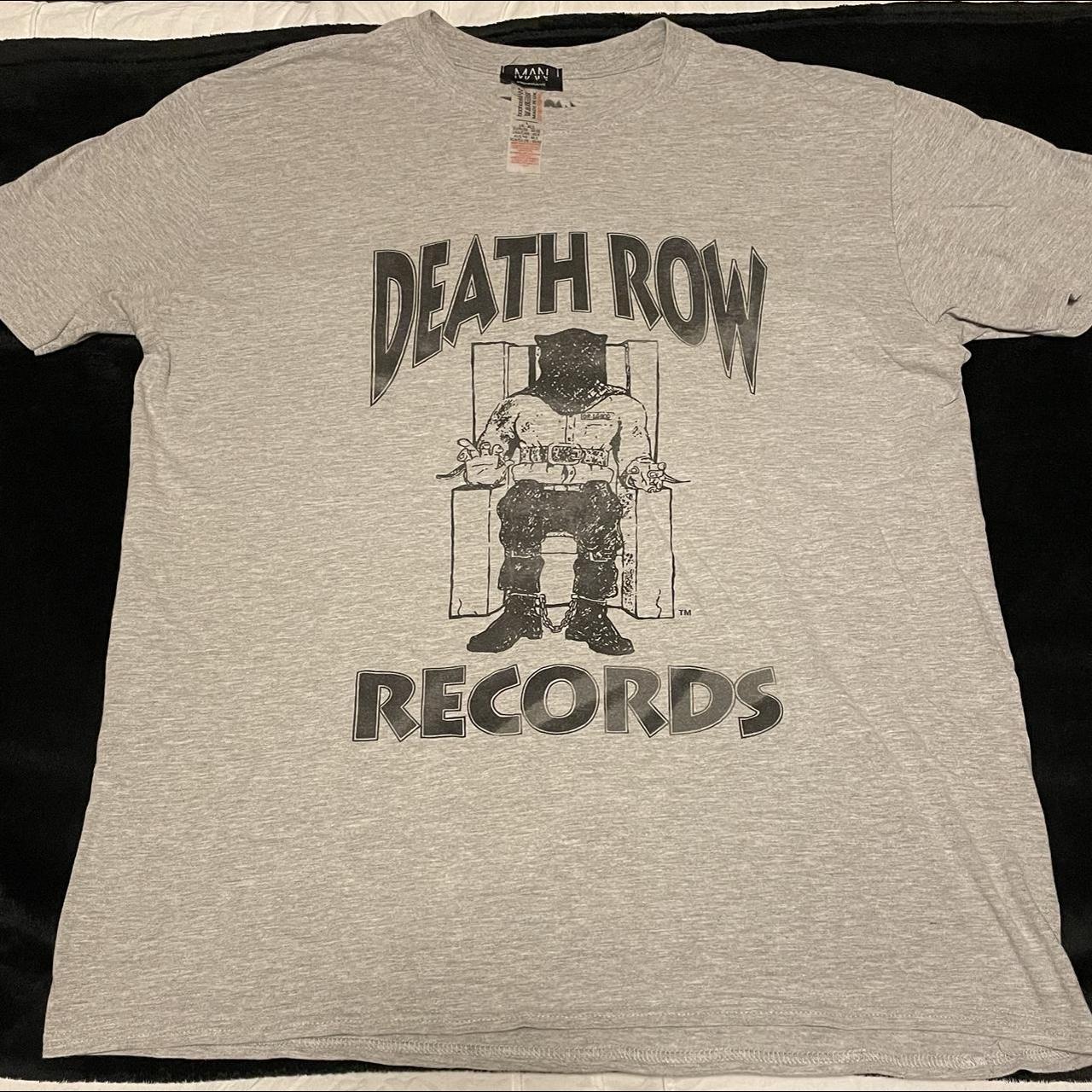 Mens Death Row Record Tee from BoohooMAN Tagged Size... - Depop