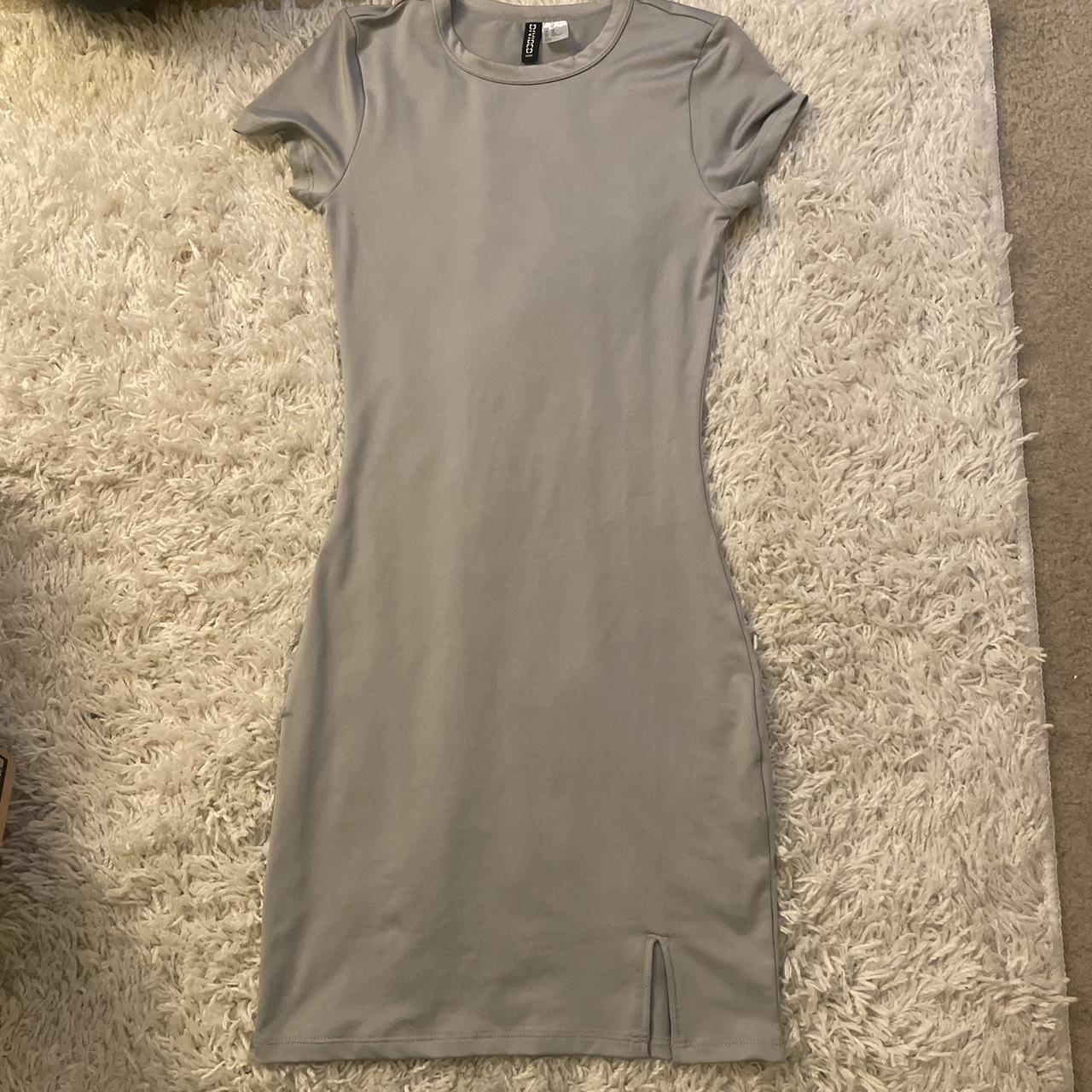 Skims Dupe Gray Bodycon Dress From Handm Size Depop