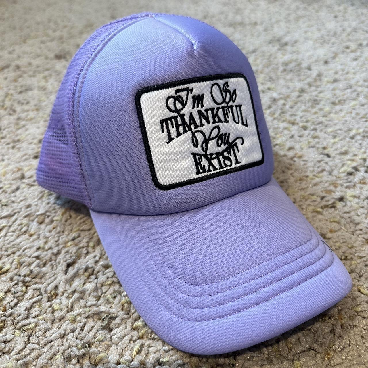 Mayfair Group Lavender Trucker Hat NEVER WORN... - Depop