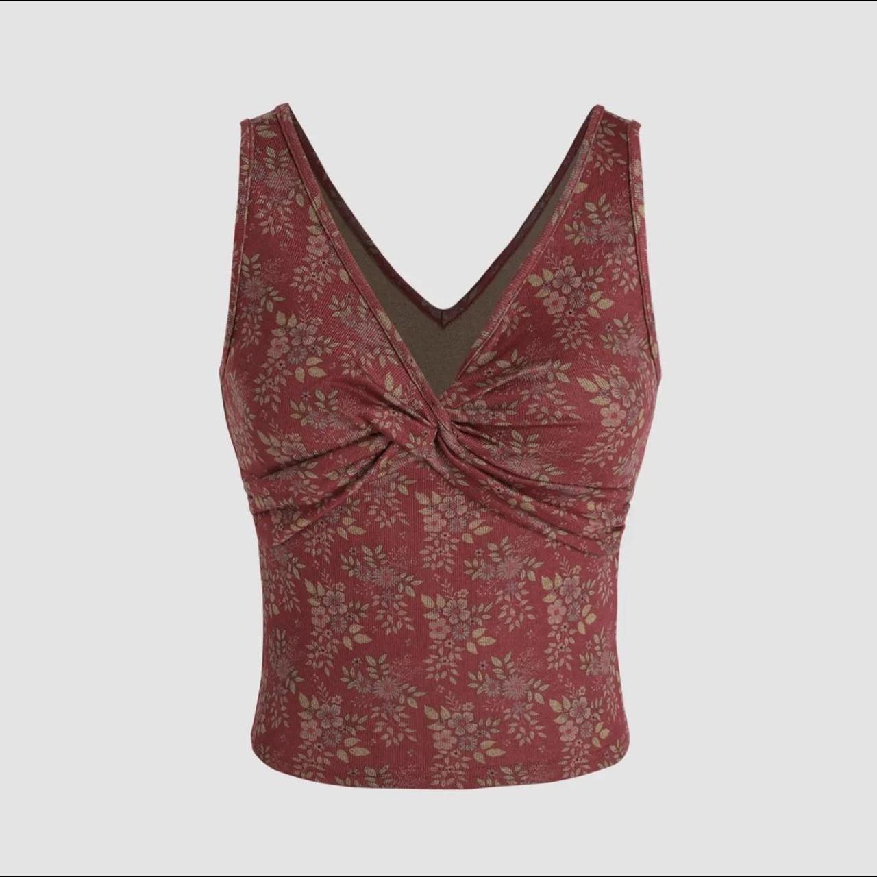 Cider cropped twist tank. Size M. Never worn, dosent... - Depop