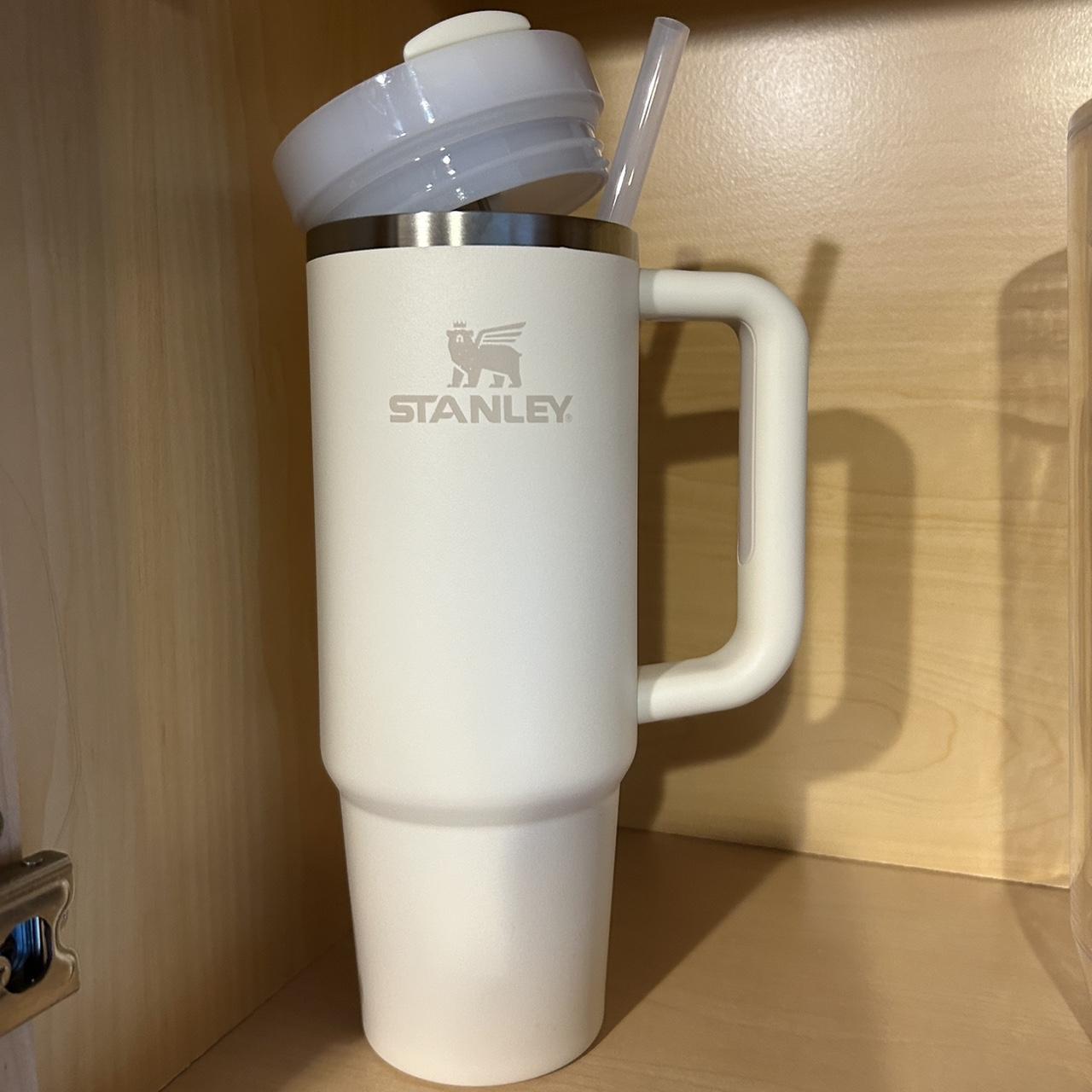 Cream 30oz Stanley cup - used twice - Depop