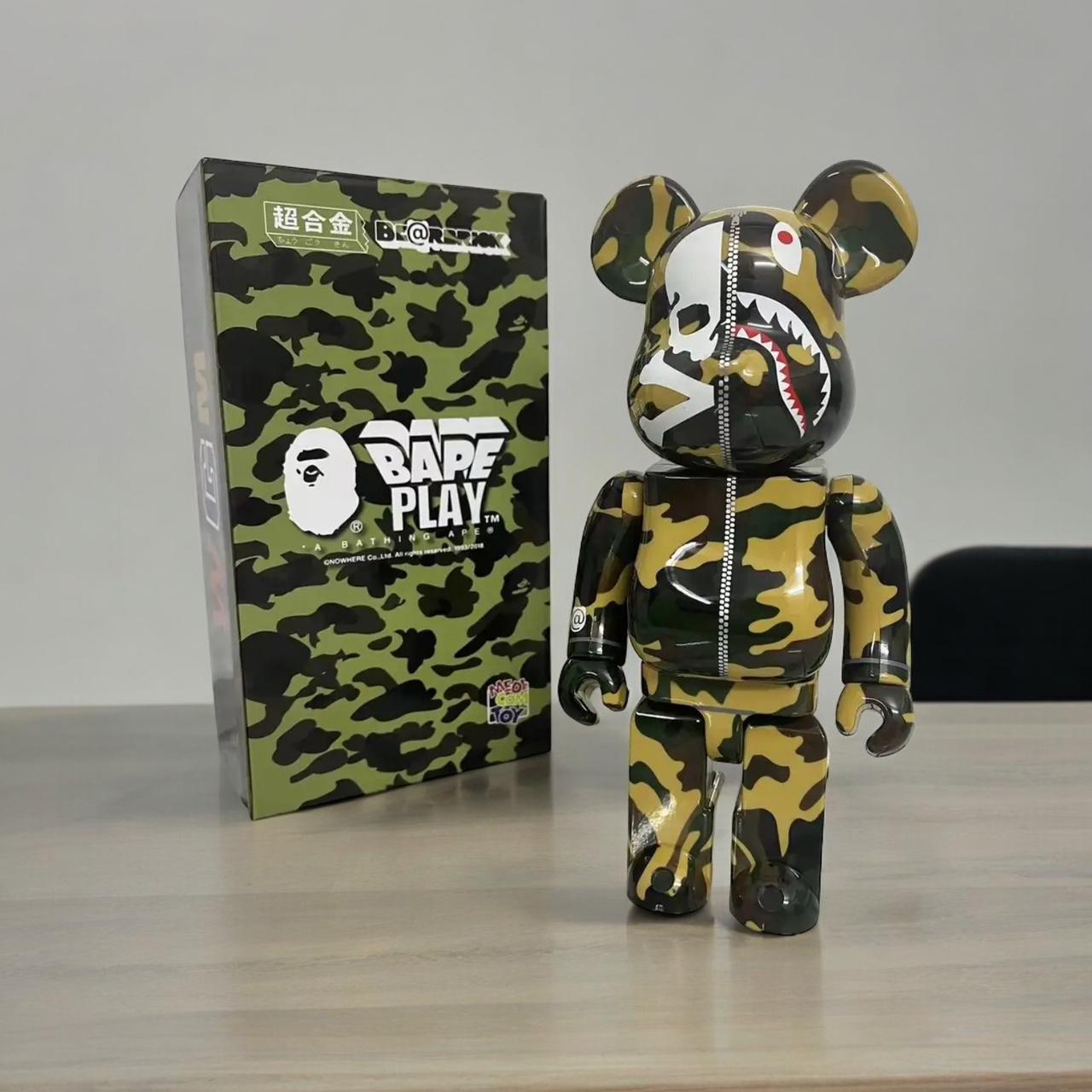 Bape Bearbrick 400% 28cm 🦍 Free shipping Flexible... - Depop