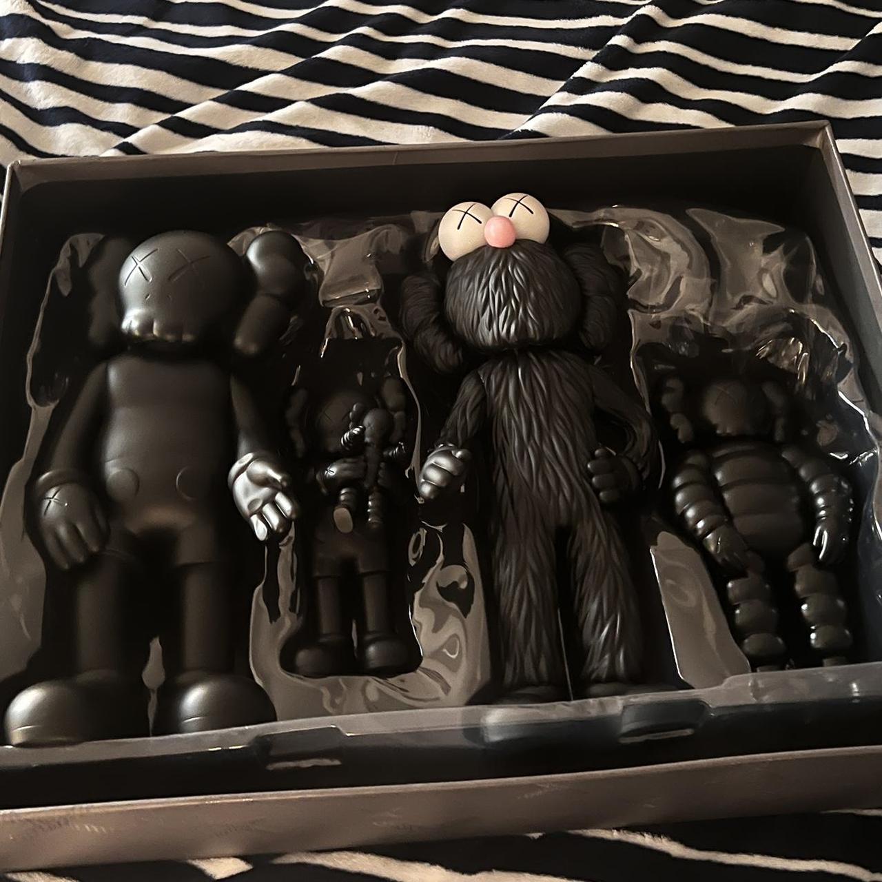 Kaws family figure black brand new 👻 ACCEPTING... - Depop