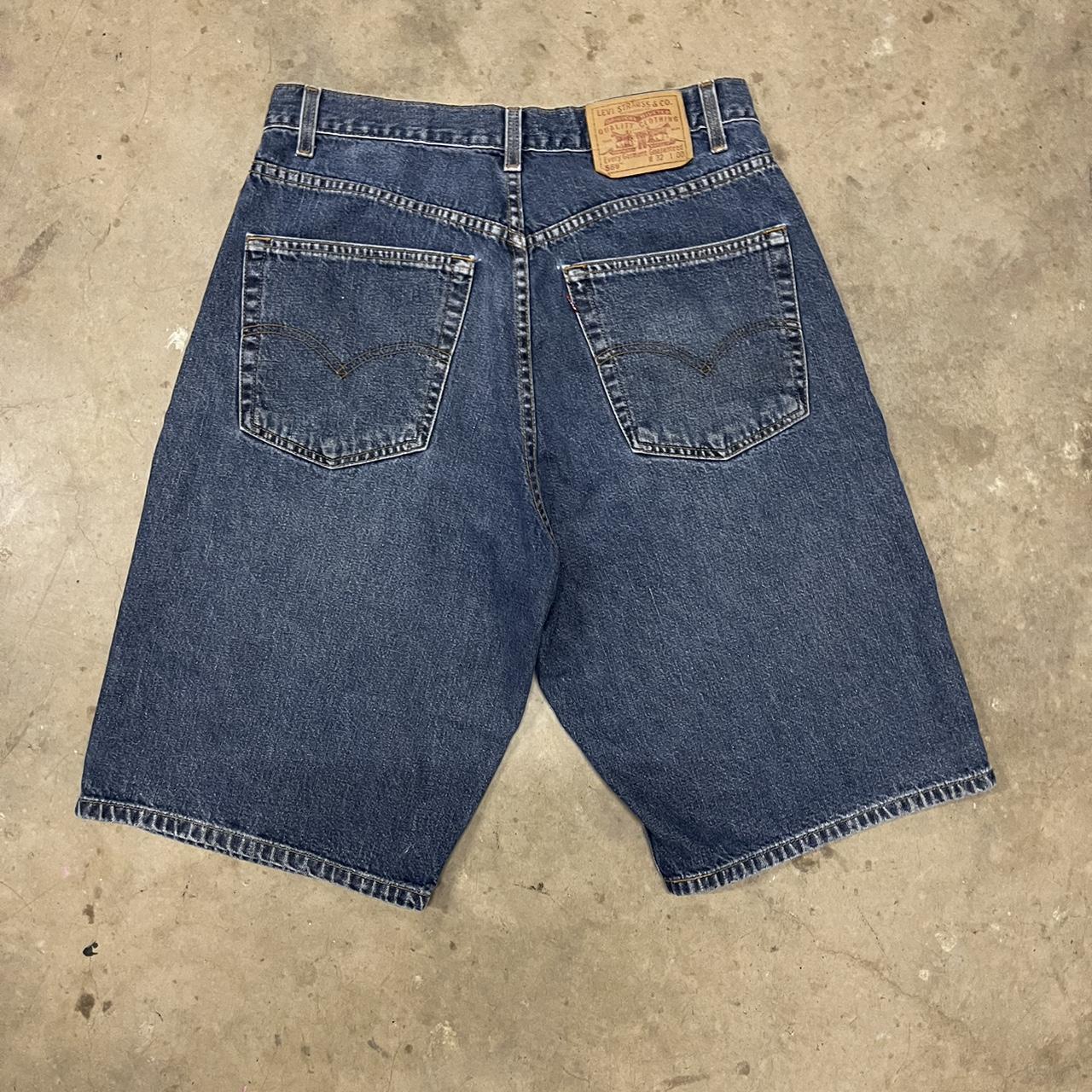 y2k baggy levi’s jorts 🌀🫐 •dm for measurements or... - Depop