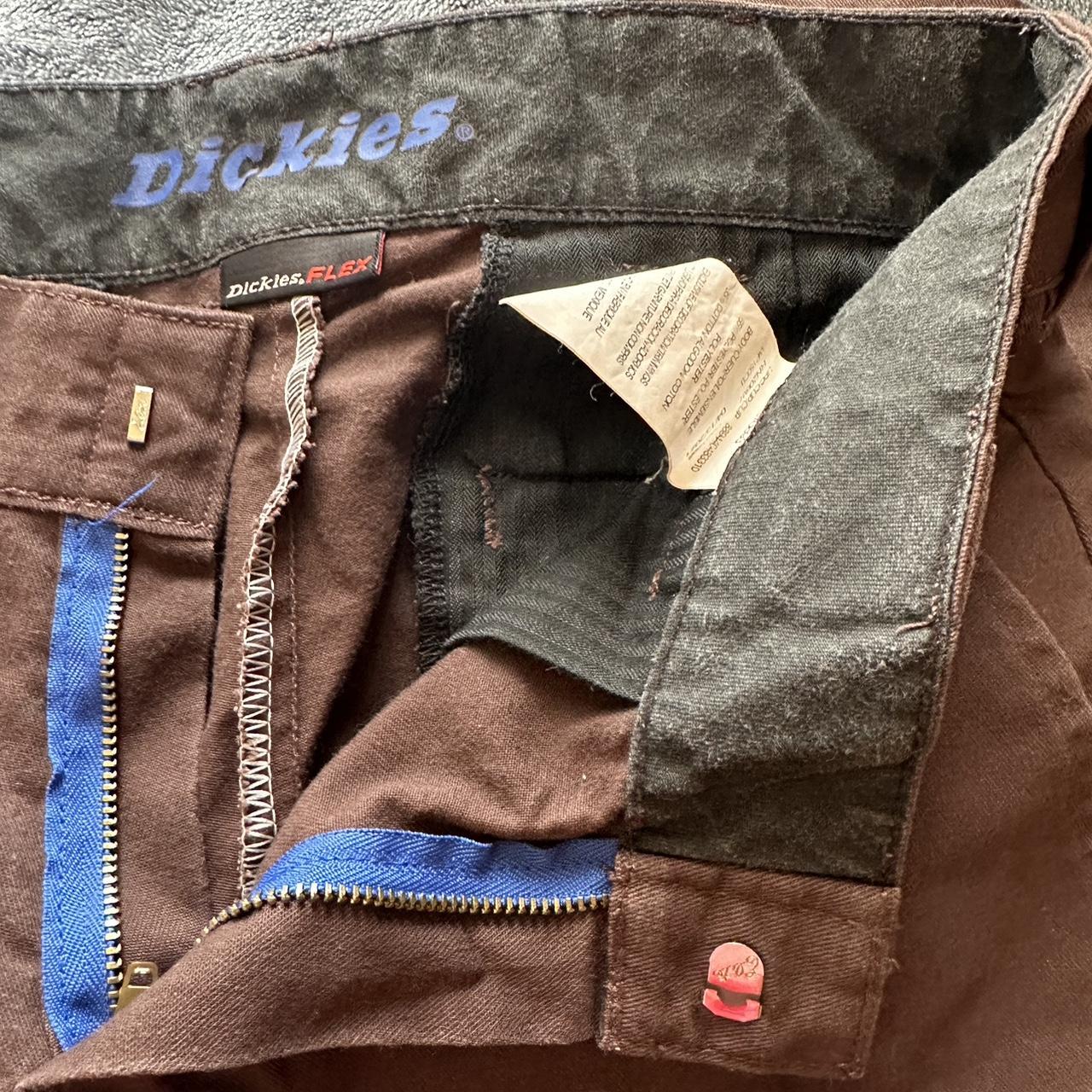 Brown Slim Taper Dickies 30x32 - Depop