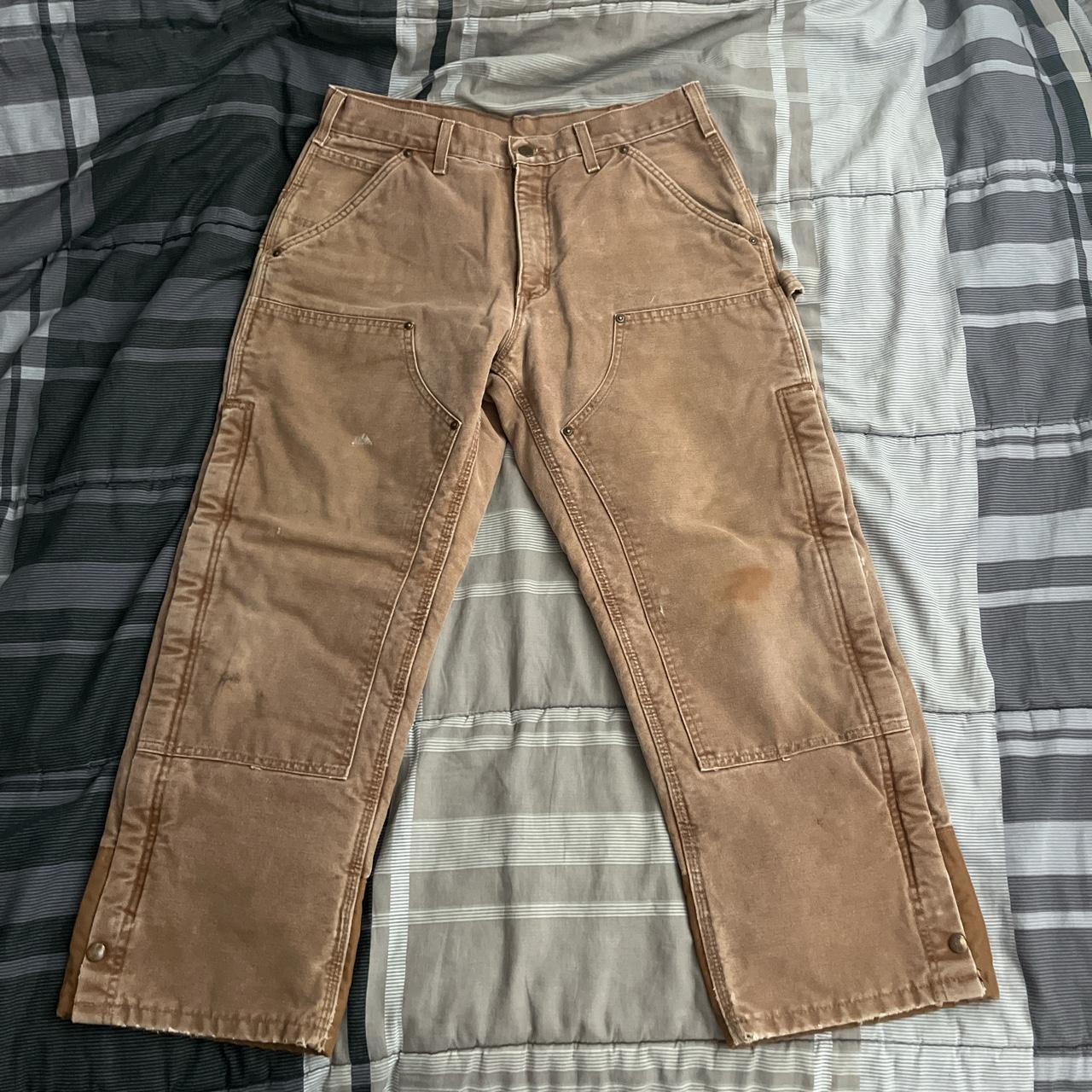 Carhartt double knee - quilt lined - 34 x 28 (rare... - Depop