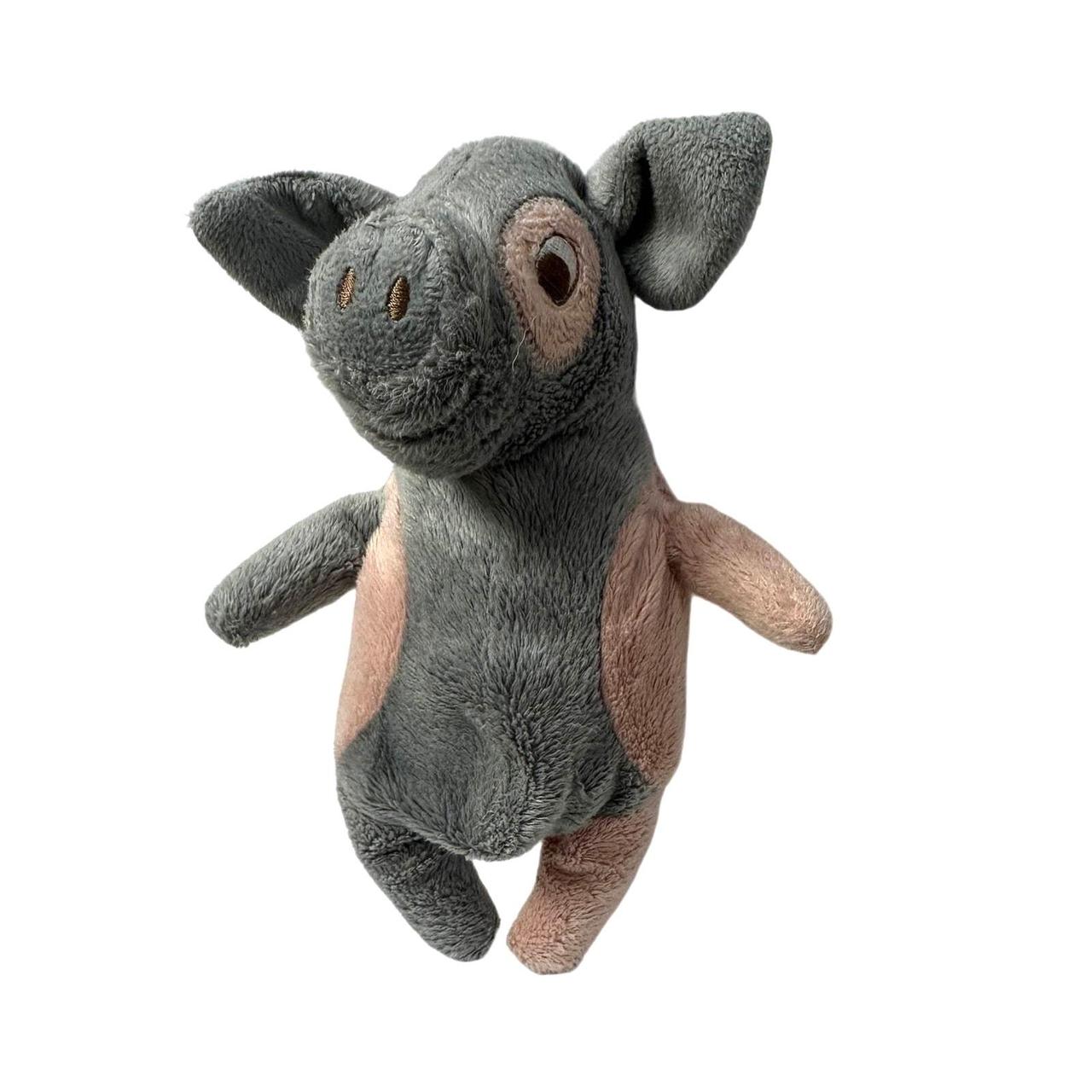 IKEA Kelgris Piglet Plush 8" Gray Pink Eye Patch Pig... - Depop