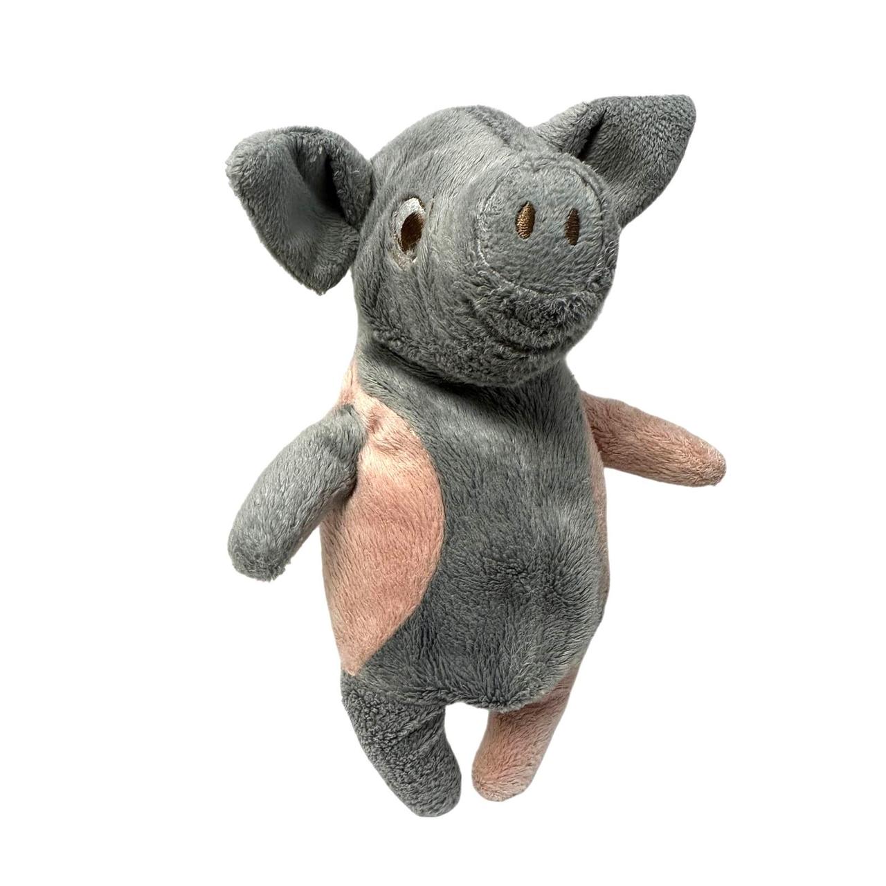 IKEA Kelgris Piglet Plush 8" Gray Pink Eye Patch Pig... - Depop