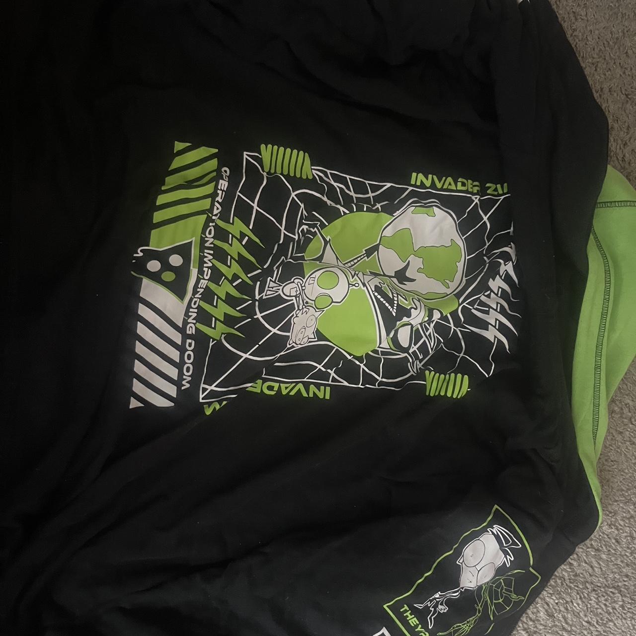 Invader zim reversible Nickelodeon jacket , size... | Depop