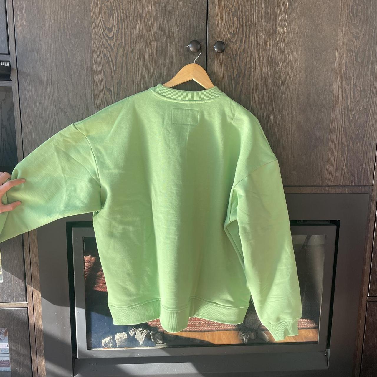 Push Pull Green Jumper Crew Neck Size - Depop