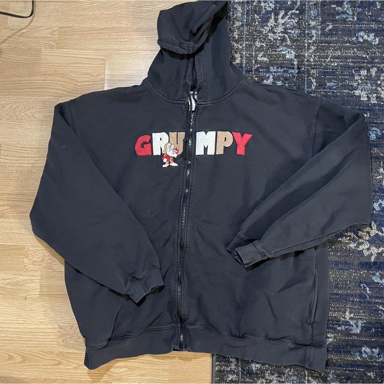 disney grumpy hoodie pit to pit x length 28 x 28 by... - Depop