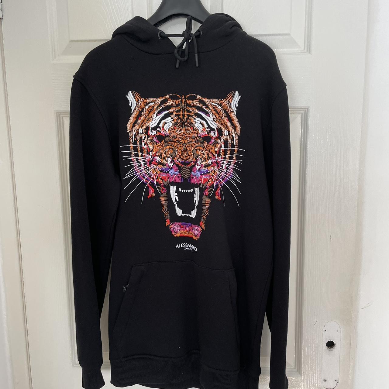 Men’s size S Alessandro Zavetti Tiger Hoodie No... - Depop