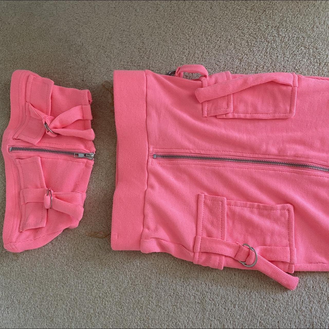 Fashion nova pink two piece set. Would fit XS and... - Depop
