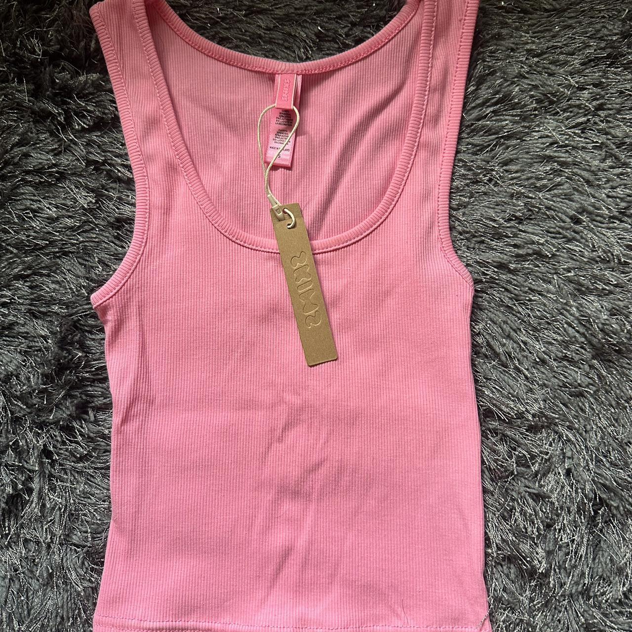 Brand new skims bubblegum pink set in size small.... - Depop
