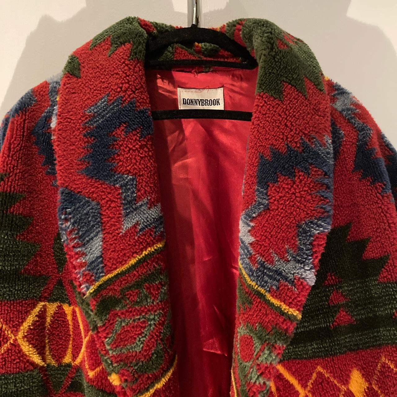 Vintage Rare Donny Brooke Patterned Coat Allover... | Depop