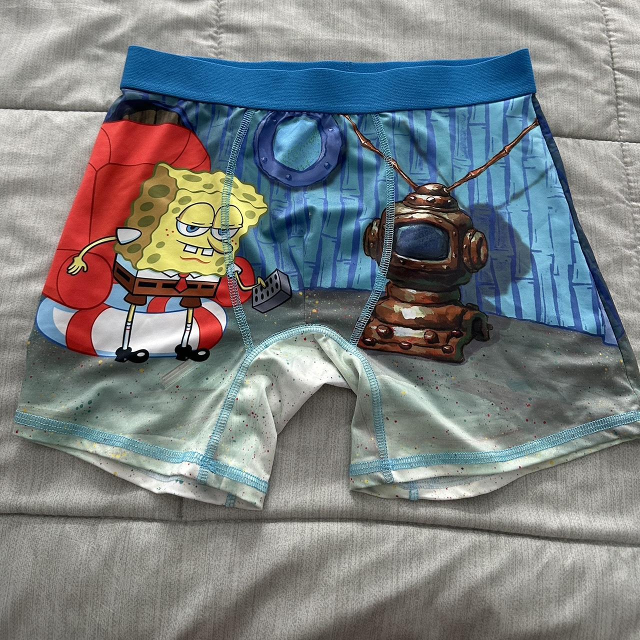 SpongeBob SquarePants boxers size medium Comfy - Depop