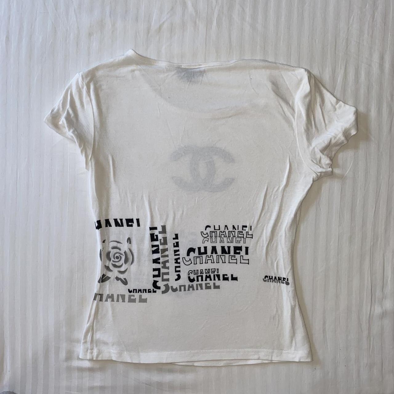 Y2k Chanel baby tee I have no idea if this is real... - Depop