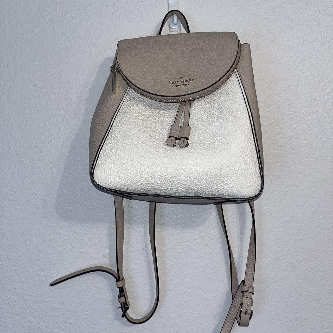 Cute Kate Spade backpack. Colors are cream/white and... - Depop