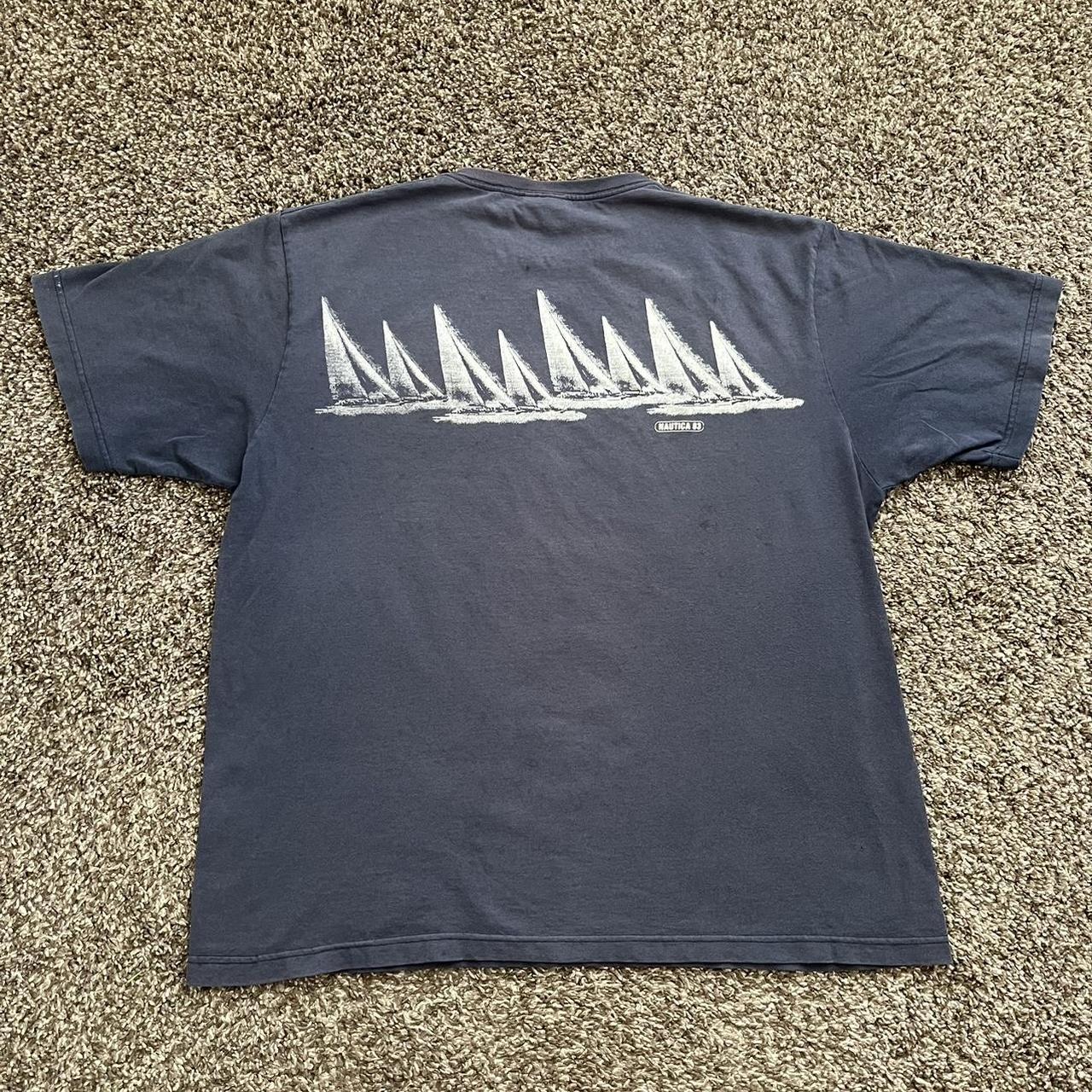 Vintage Nautica Boat Racing Graphic Tee Super dope... - Depop