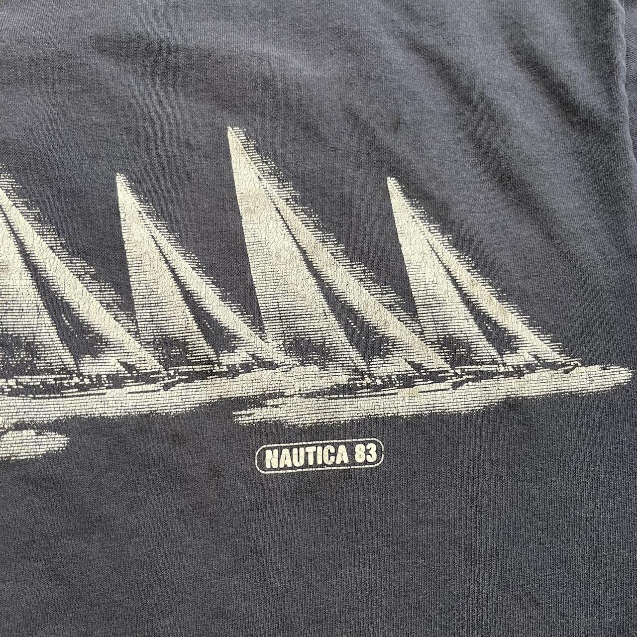 Vintage Nautica Boat Racing Graphic Tee Super dope... - Depop