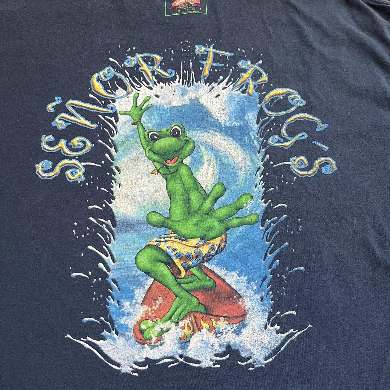 Vintage 90s Señor Frogs Surfer Tee Super sick back... - Depop