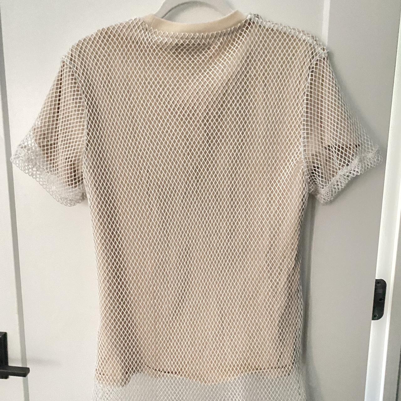 hiidef mesh overlay shirt :: size unisex medium, it... - Depop