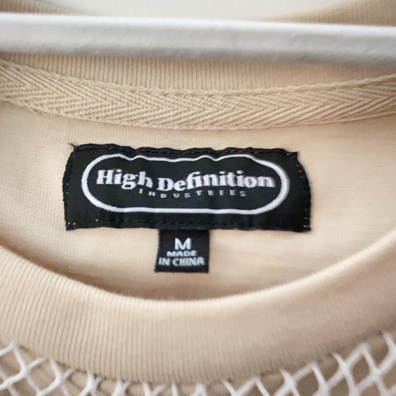 hiidef mesh overlay shirt :: size unisex medium, it... - Depop