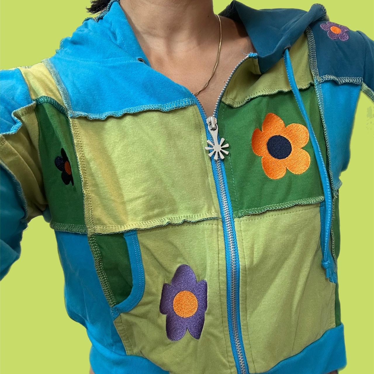 the most fun kidcore zip up hoodie 😭 sad to let this... - Depop