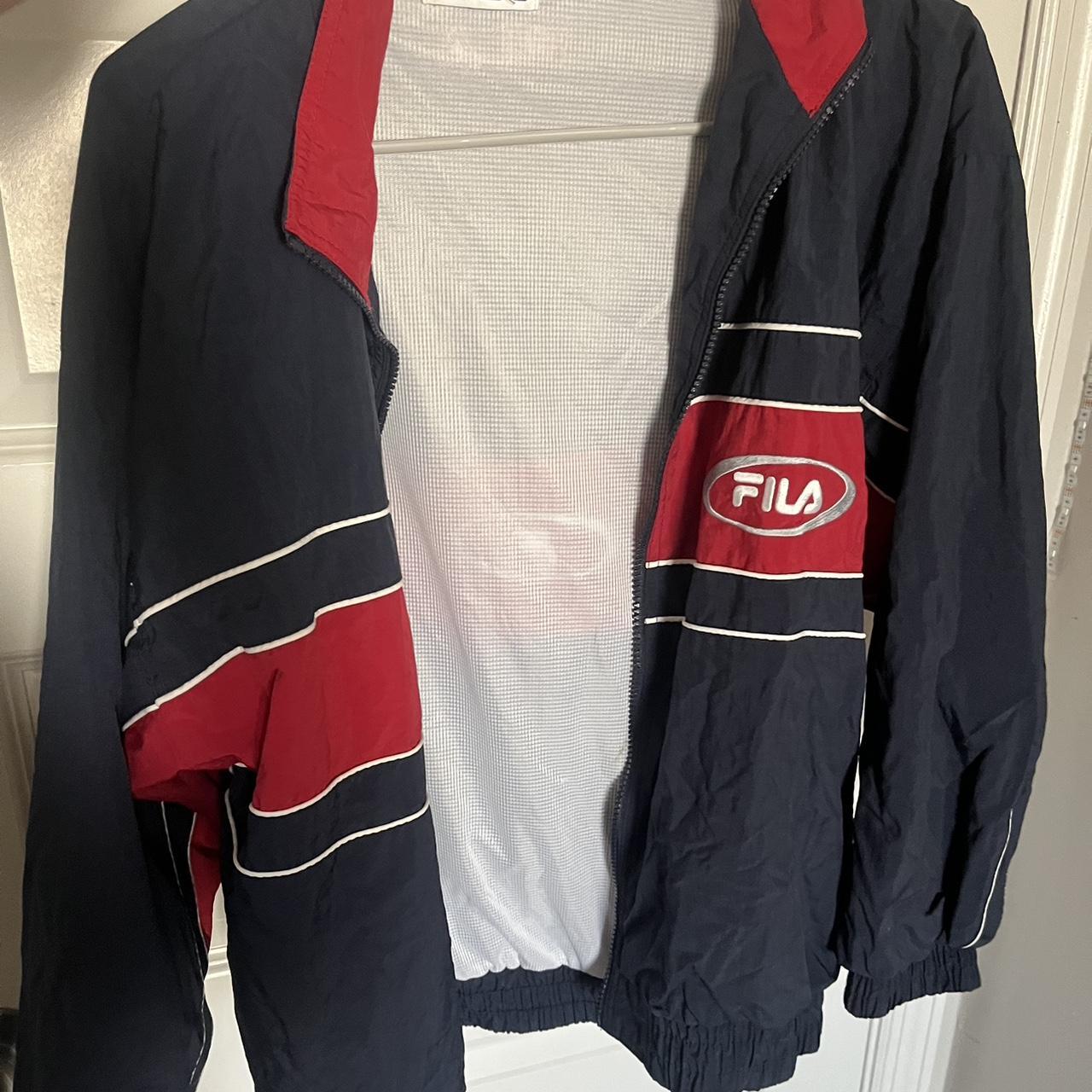 90’s FILA jacket. Gently Used. Size XL - Depop