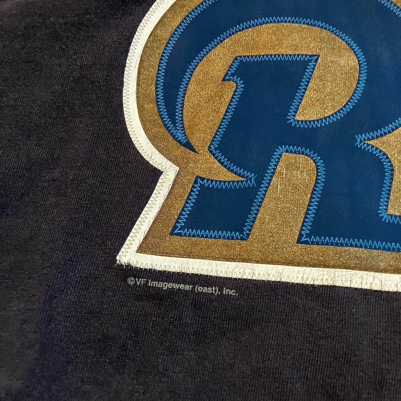 🔥SHOOT YOUR OFFER🔥 Vintage 2001 Rams NFL Large Navy... - Depop