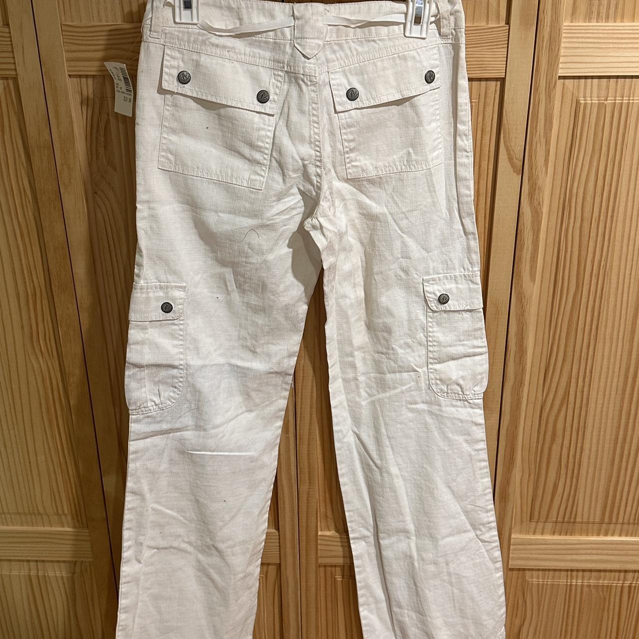 Vintage BeBop white baggy cargo Jeans. New with... | Depop
