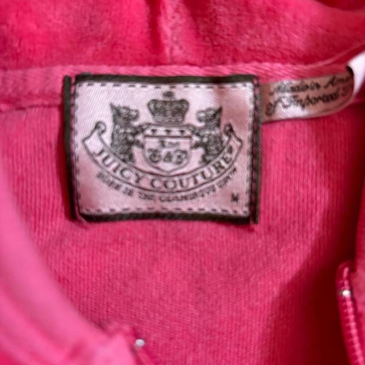 pink justice couture hoodie with terrier on the back... - Depop