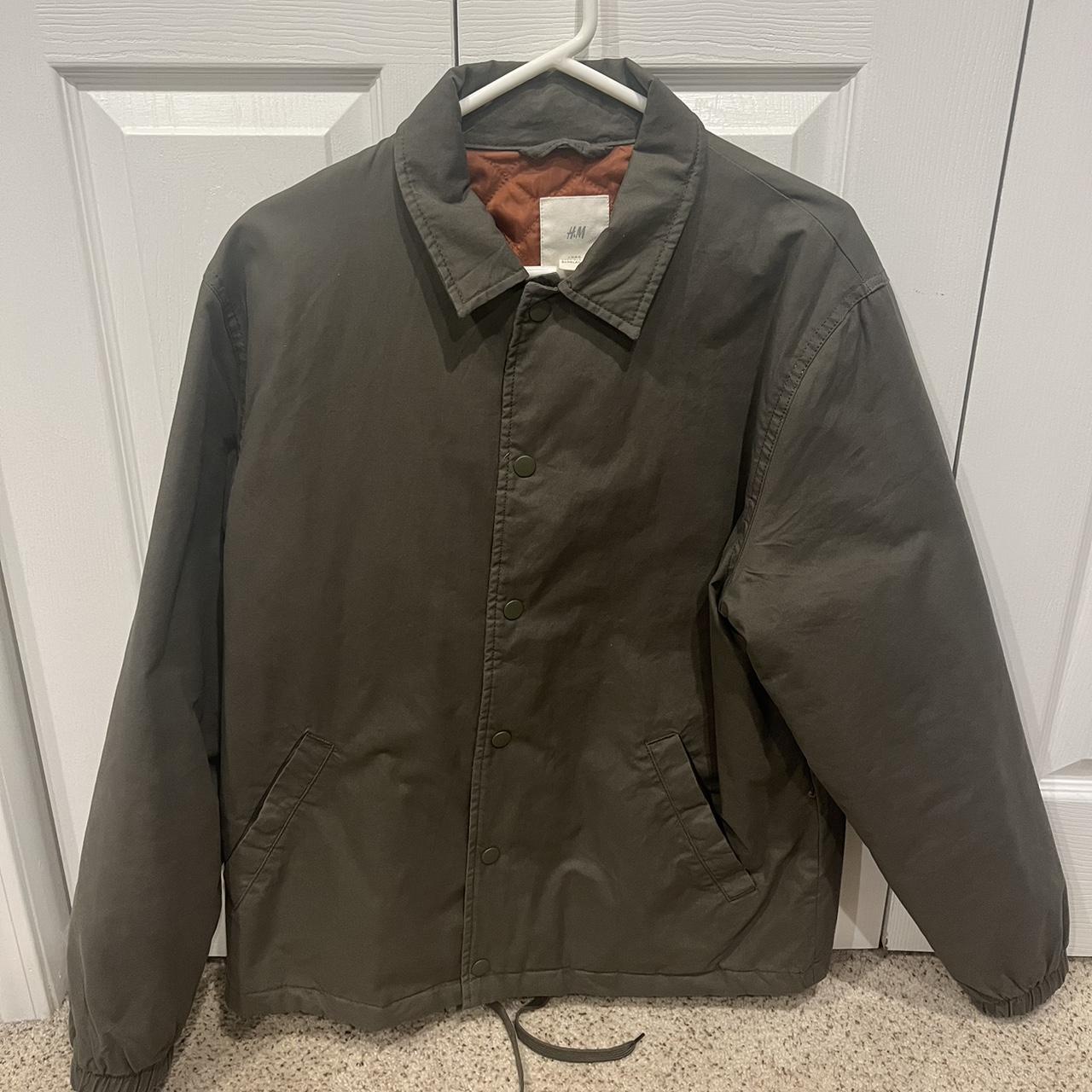H&M Olive Overshirt/Jacket | Size M | Excellent... - Depop