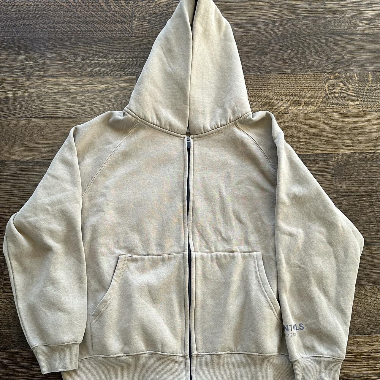 Essentials Zip-Up Hoodie - Depop