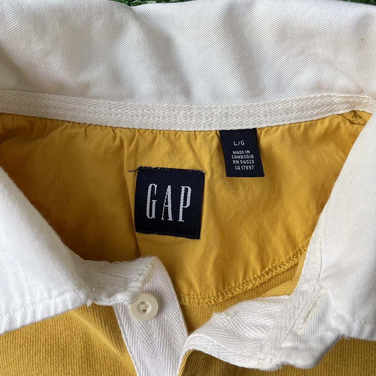 Vintage 90s Gap Rugby Polo No noticeable... - Depop