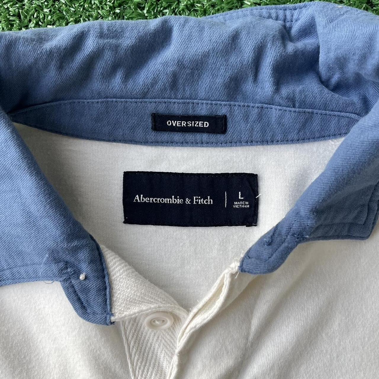 Abercrombie Rugby Polo Long-sleeve Oversized... - Depop