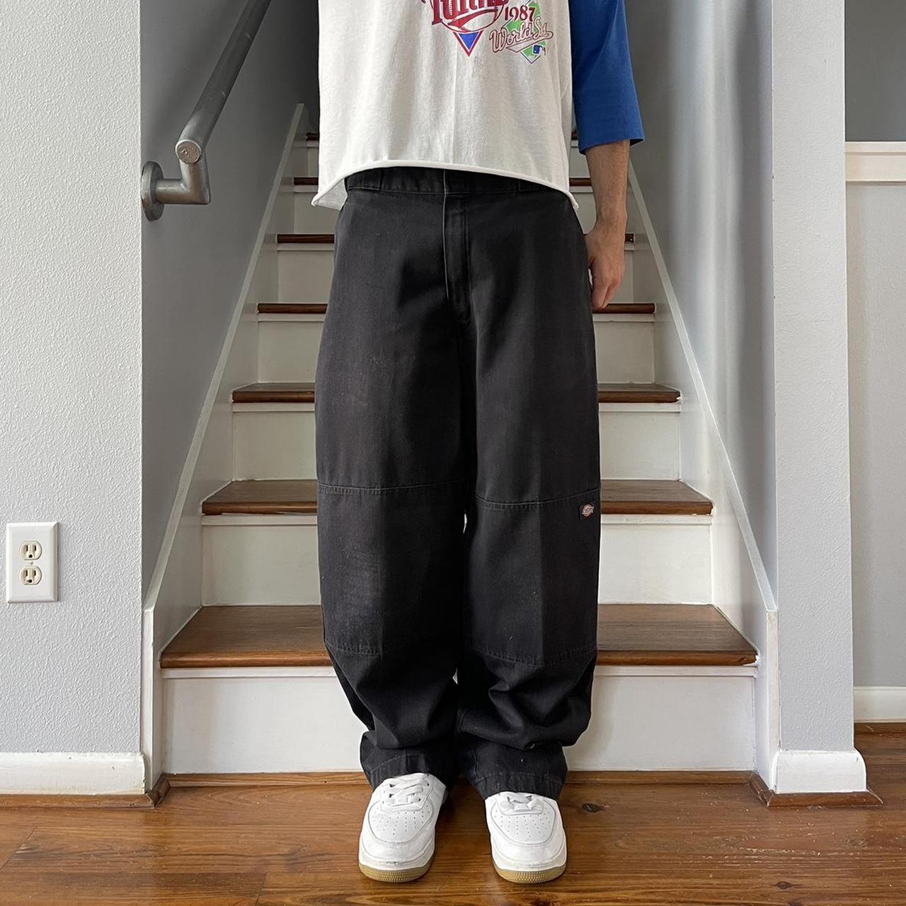 Vintage Dickies Double Knee Pants baggy fit. small... - Depop