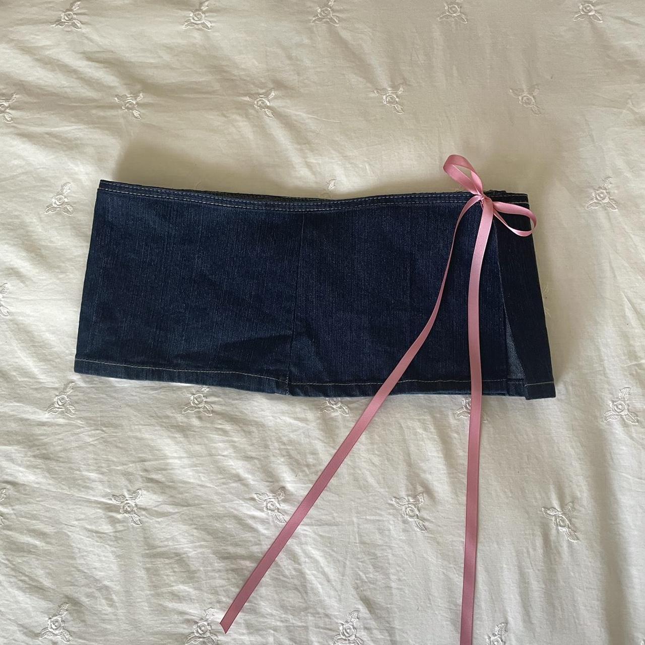 🎀 micro mini wrap skirt w ribbon tie 🎀 a hand made... - Depop