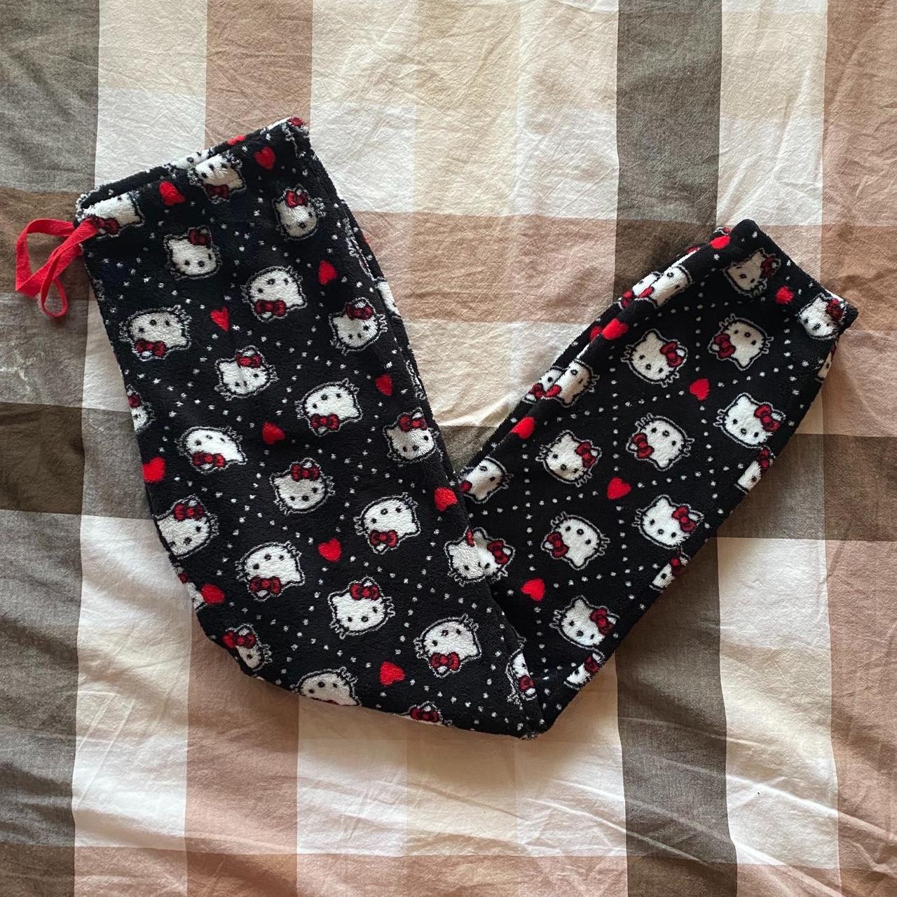 Black Hello Kitty pj pants •Tag was ripped off but... - Depop