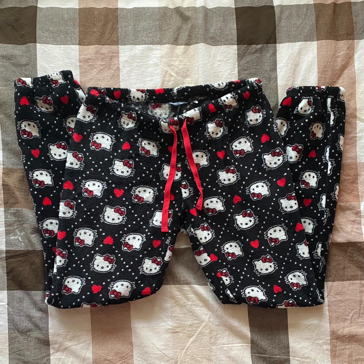 Black Hello Kitty pj pants •Tag was ripped off but... - Depop