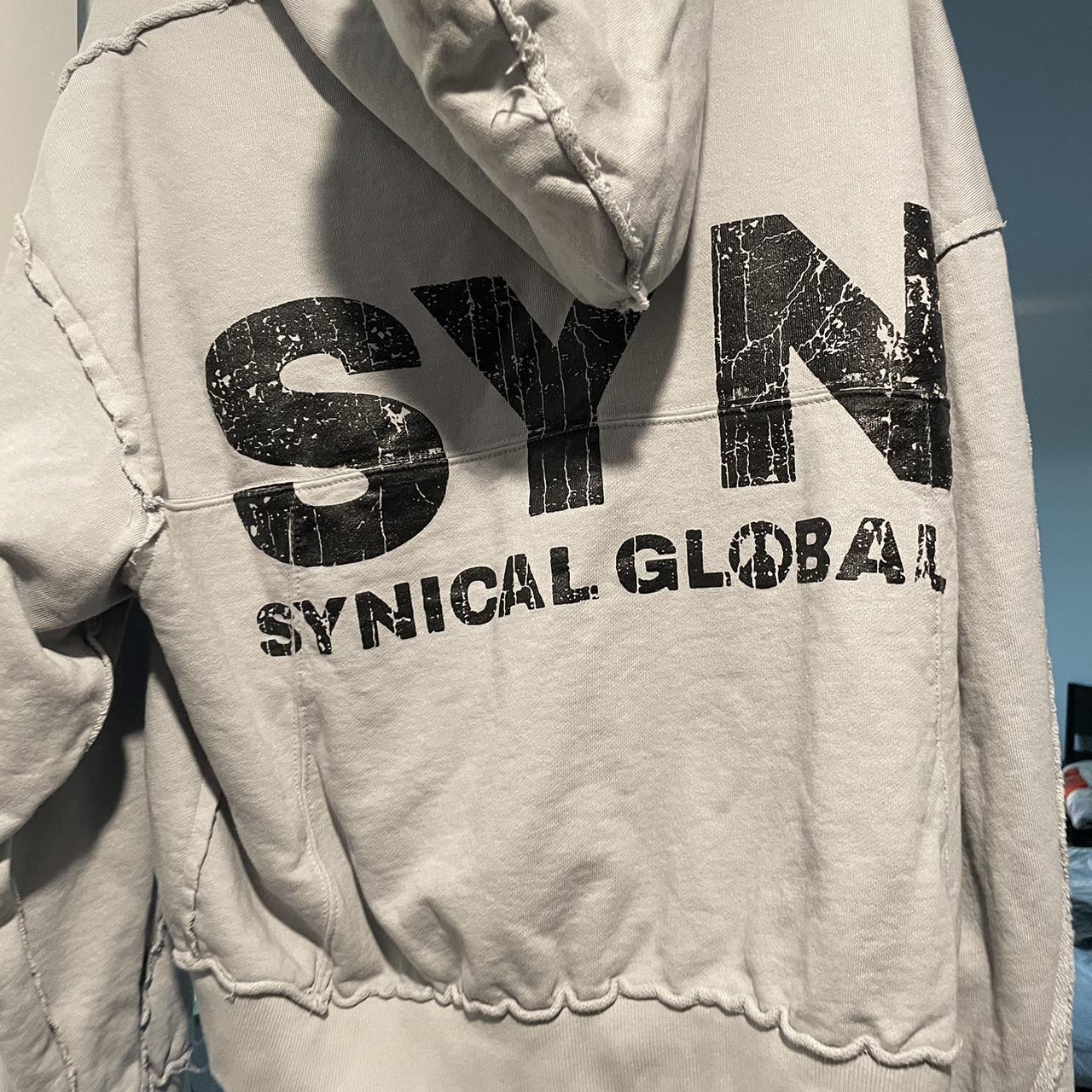 SYNICAL GLOBAL PEACE ZIP UP (SLATE GREY) Large but... - Depop