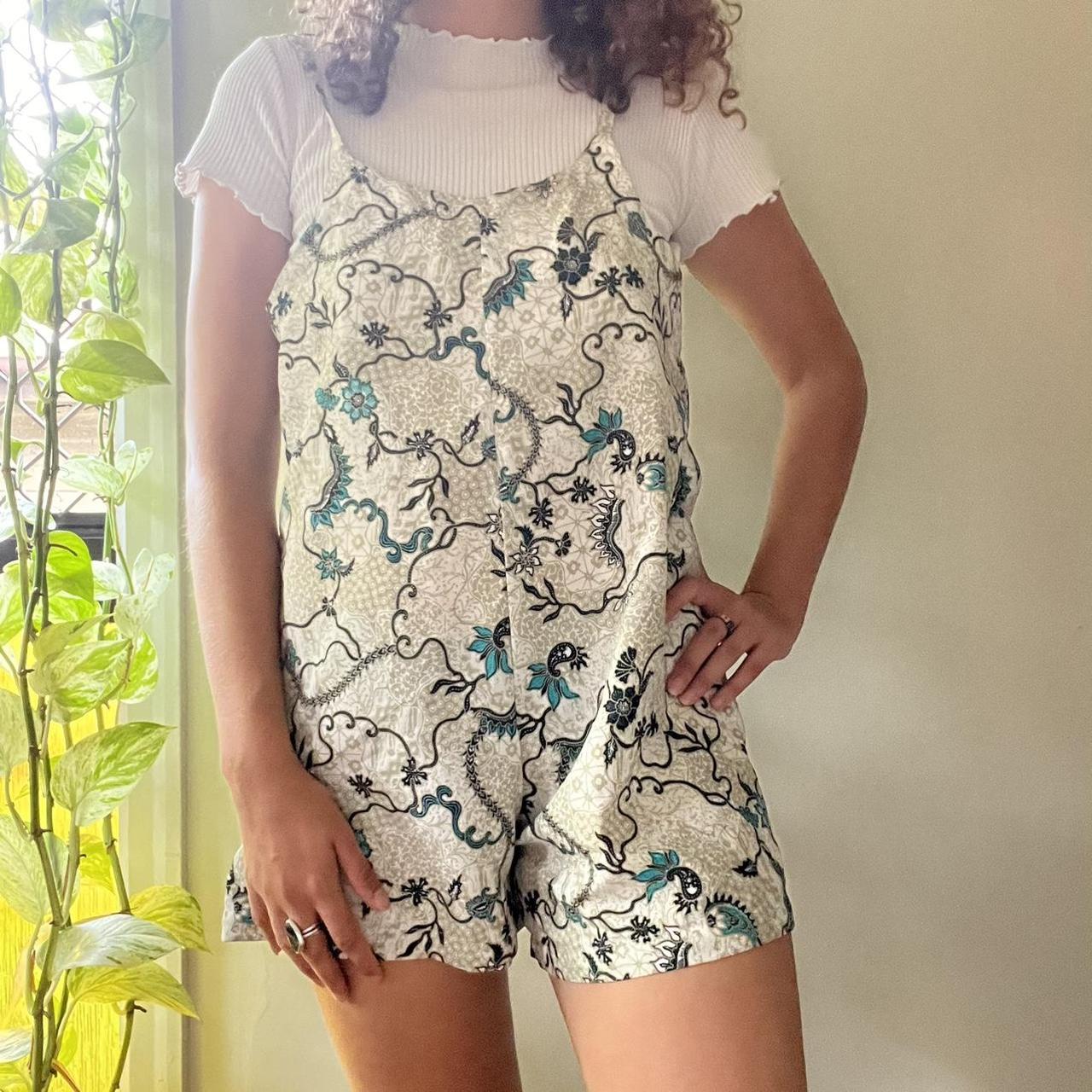 Fun Patterned Overalls Batik style pattern on these... - Depop