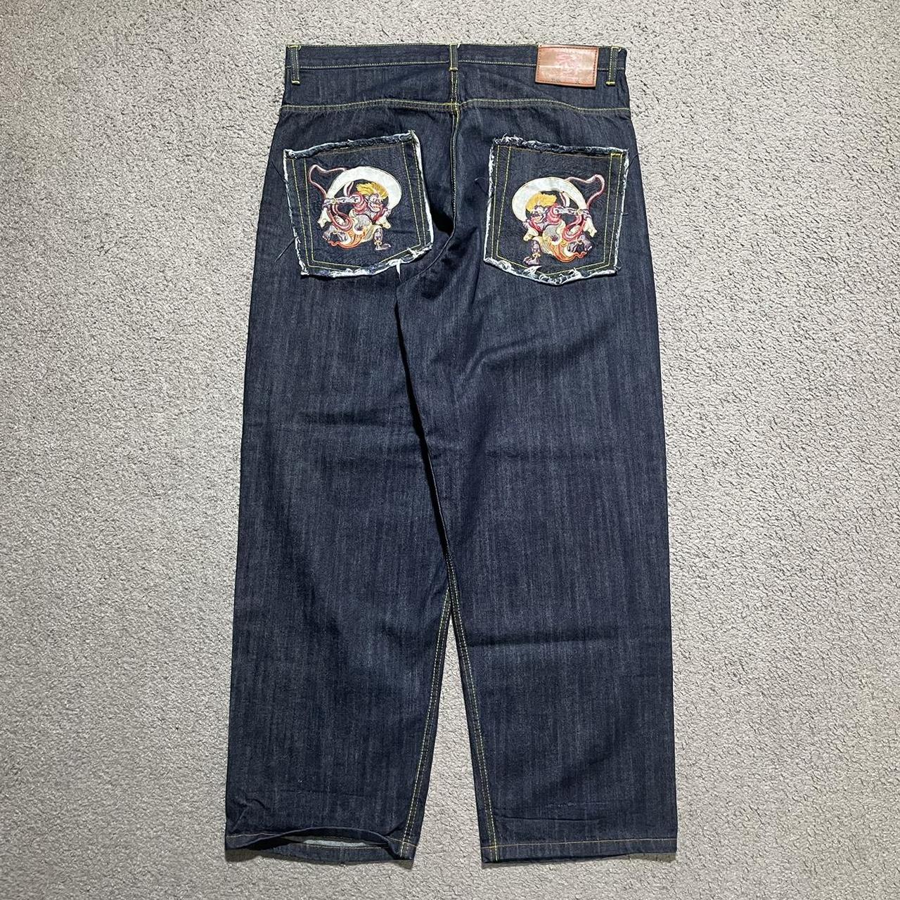 RMC Red Monkey Jeans - Size 36 - Blue •Baggy, Wide... - Depop