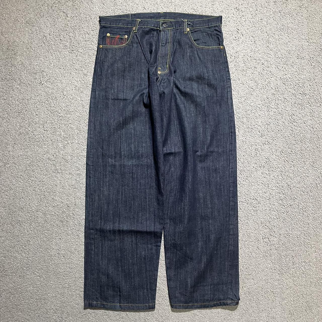 RMC Red Monkey Jeans - Size 36 - Blue •Baggy, Wide... - Depop